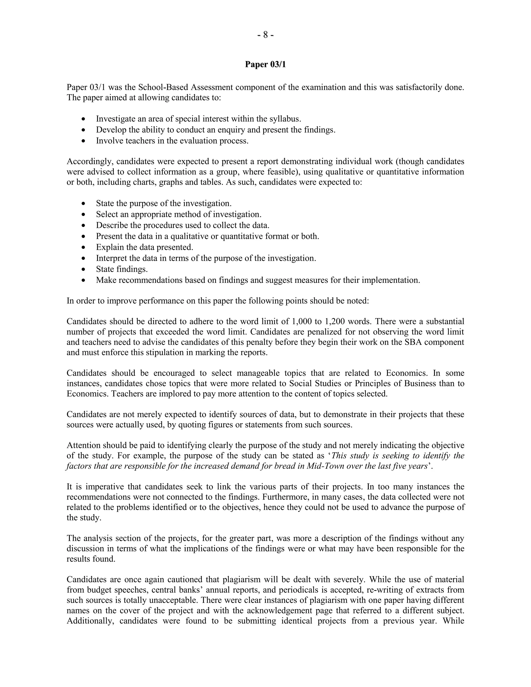 CXC CSEC Syllabus for Economics | PDF