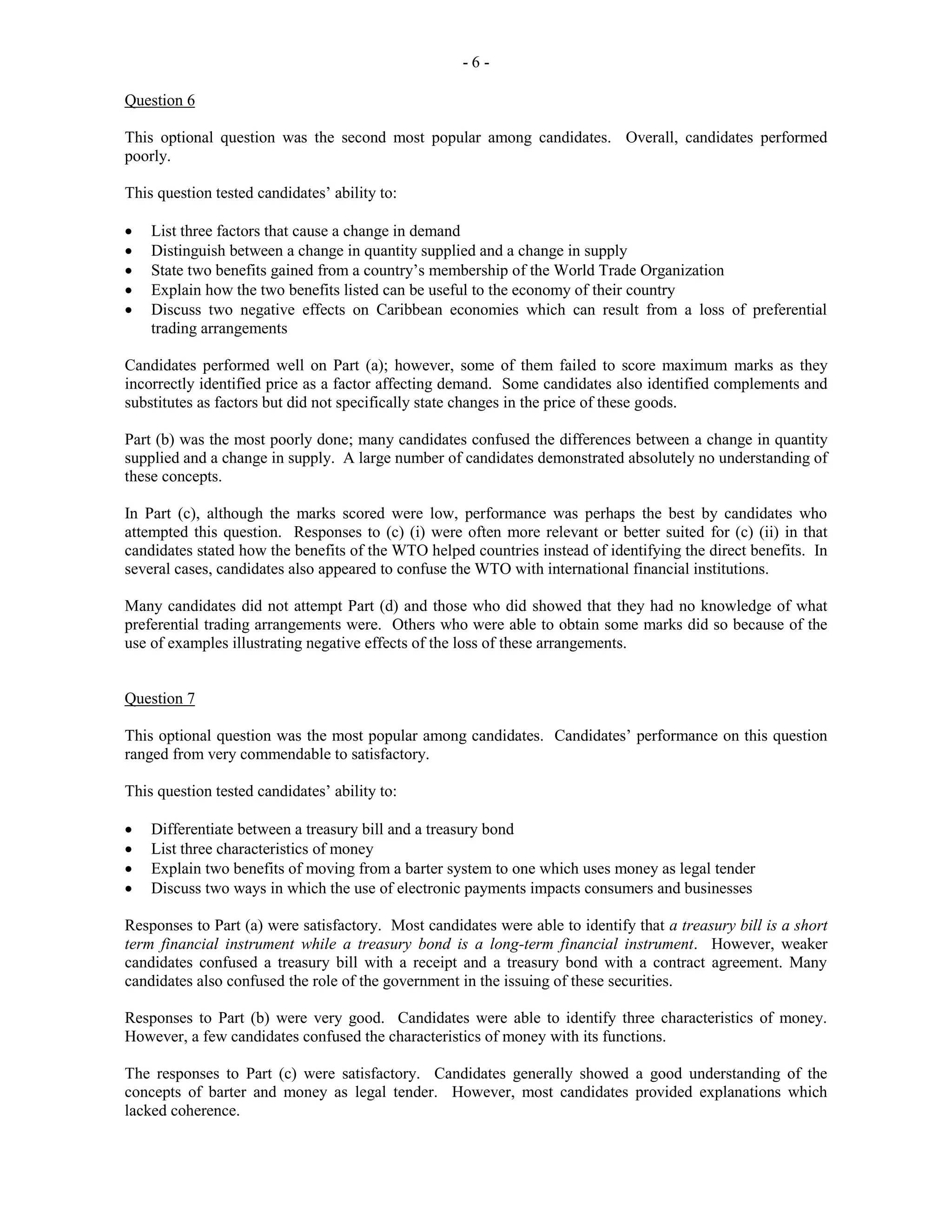 CXC CSEC Syllabus for Economics | PDF