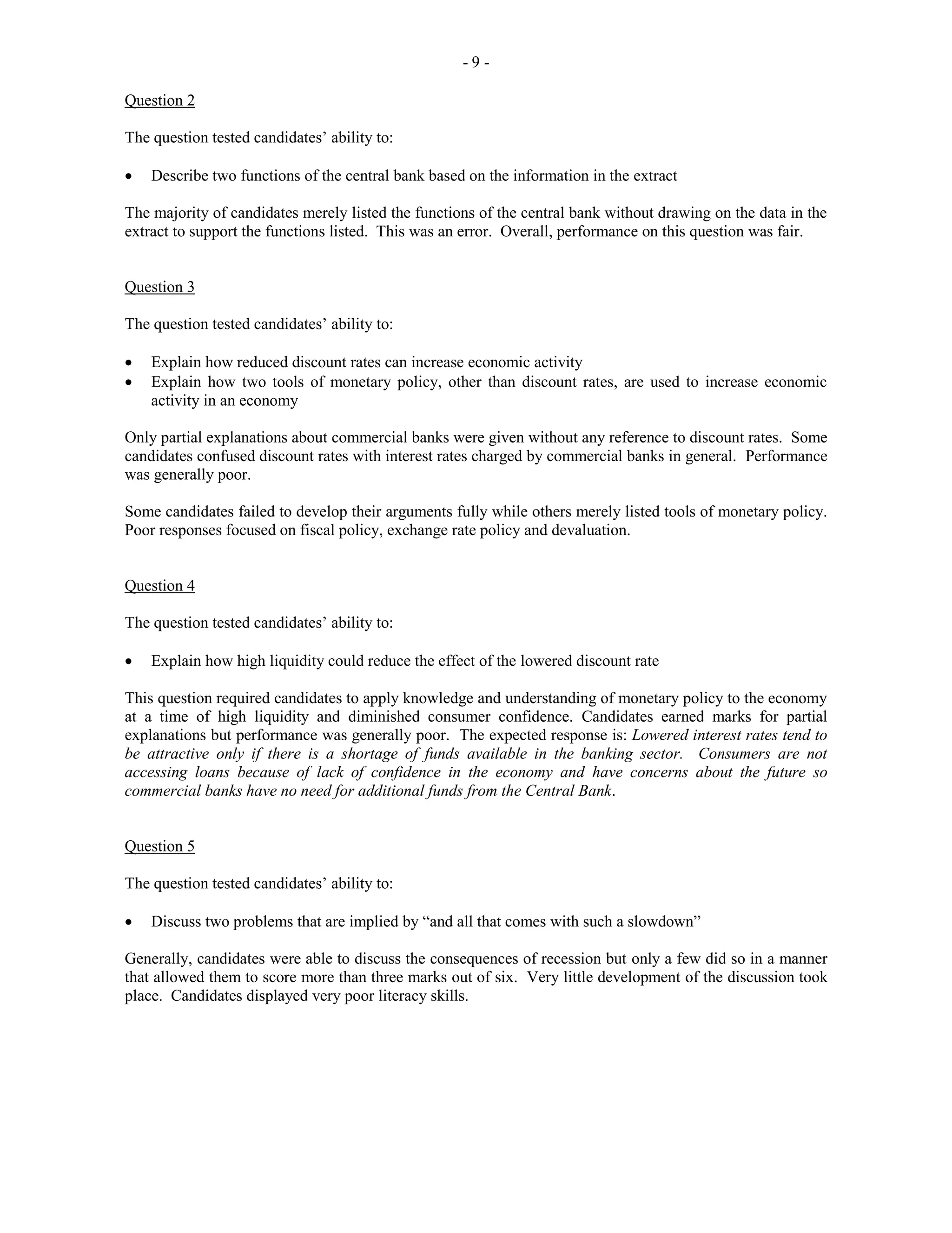 CXC CSEC Syllabus for Economics | PDF