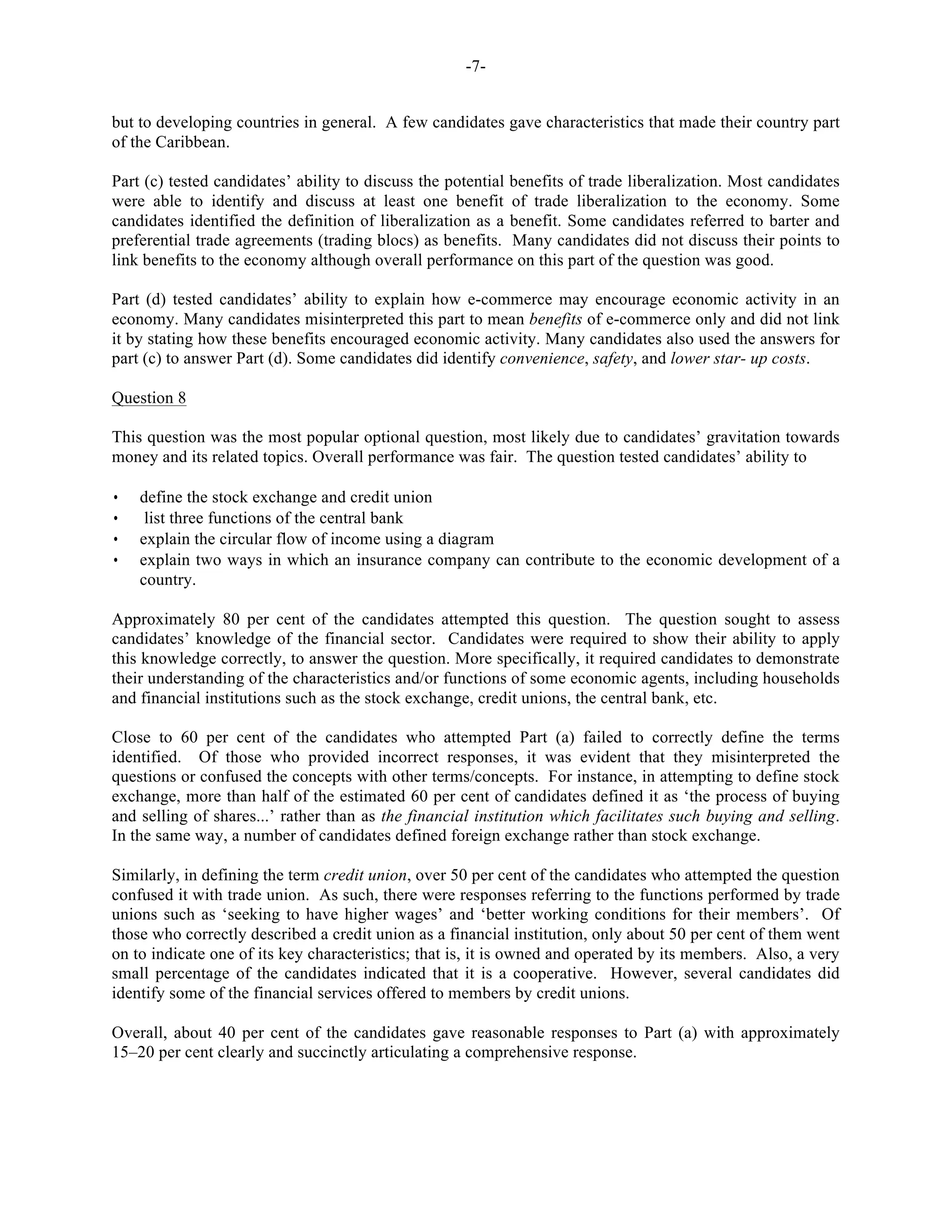 CXC CSEC Syllabus for Economics | PDF