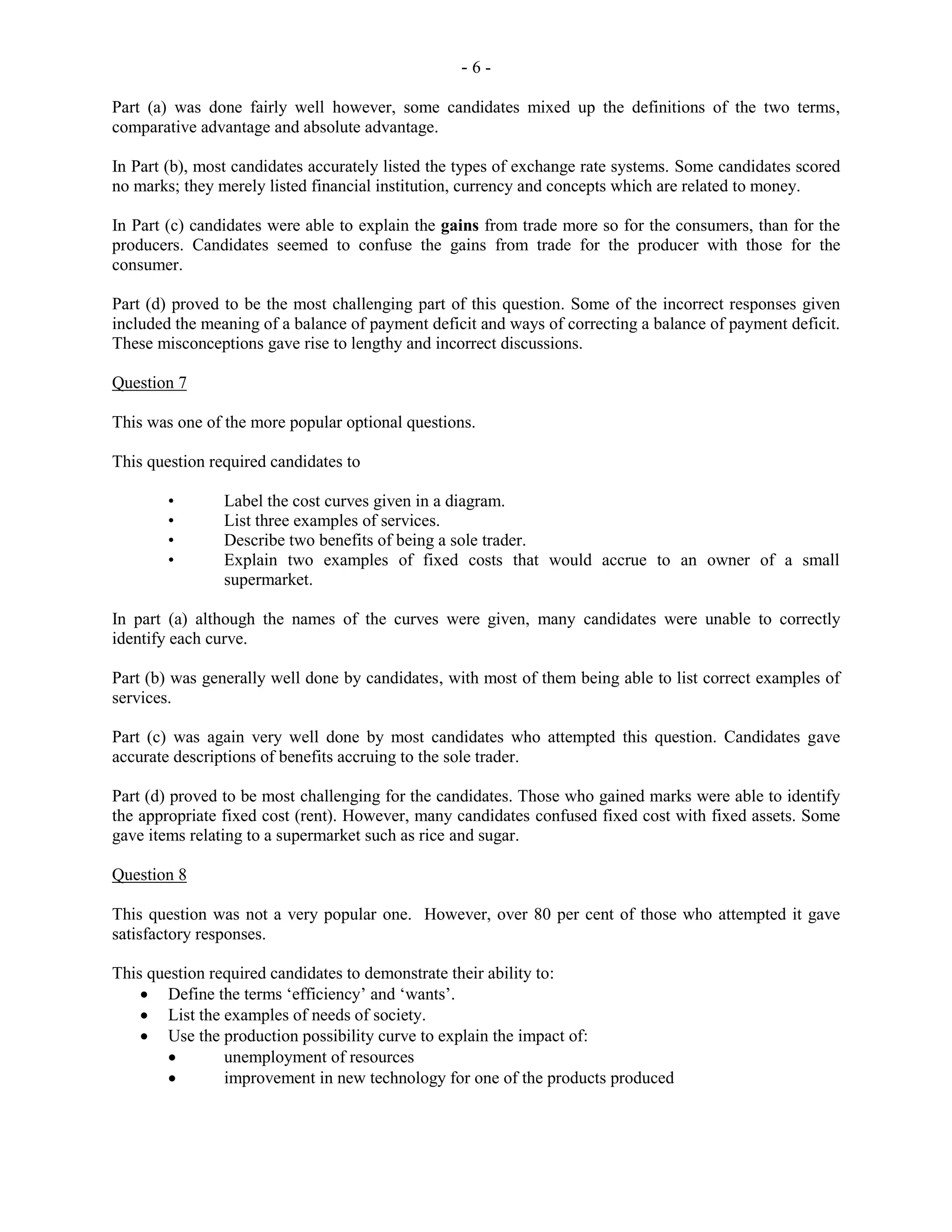 CXC CSEC Syllabus for Economics | PDF