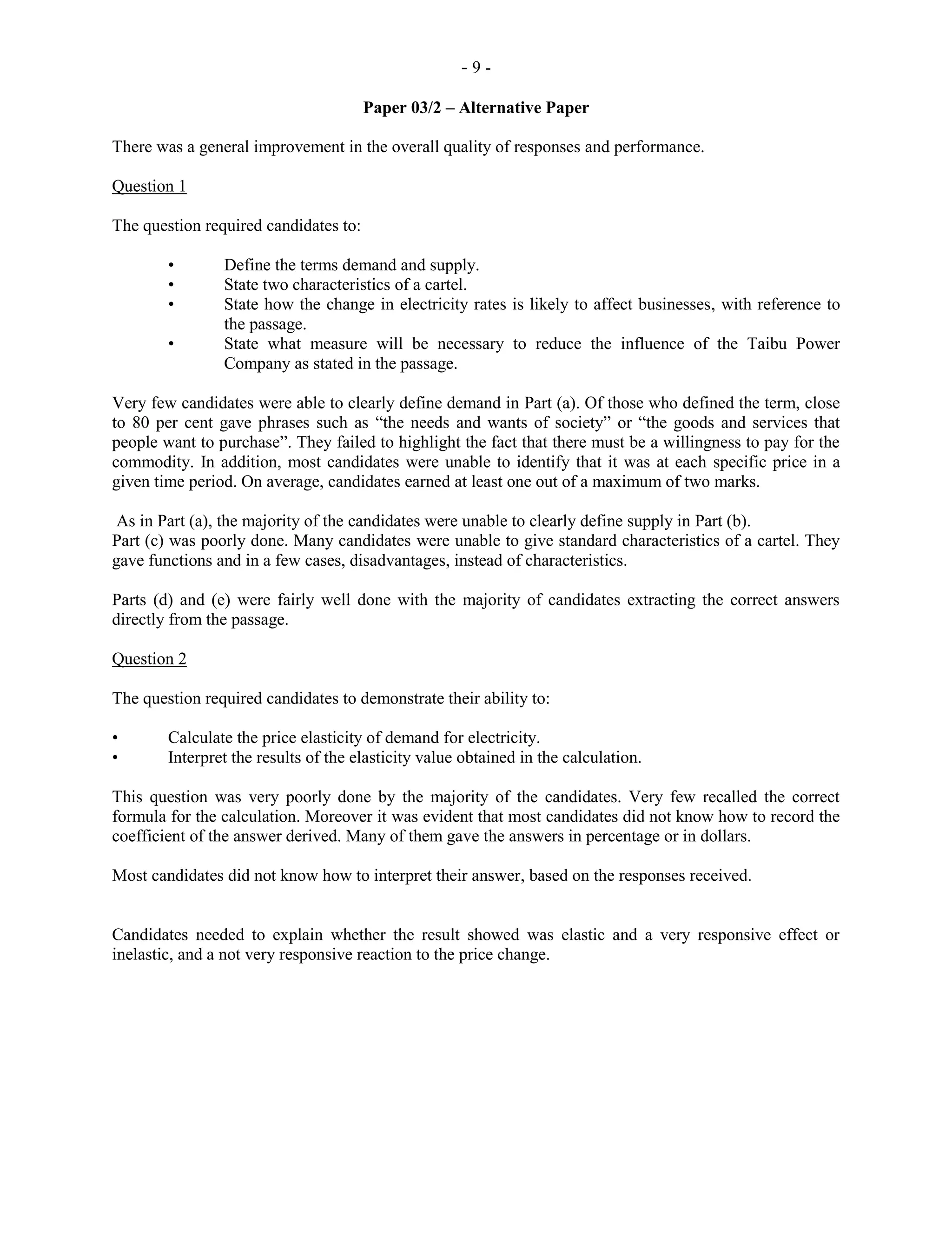 CXC CSEC Syllabus for Economics | PDF