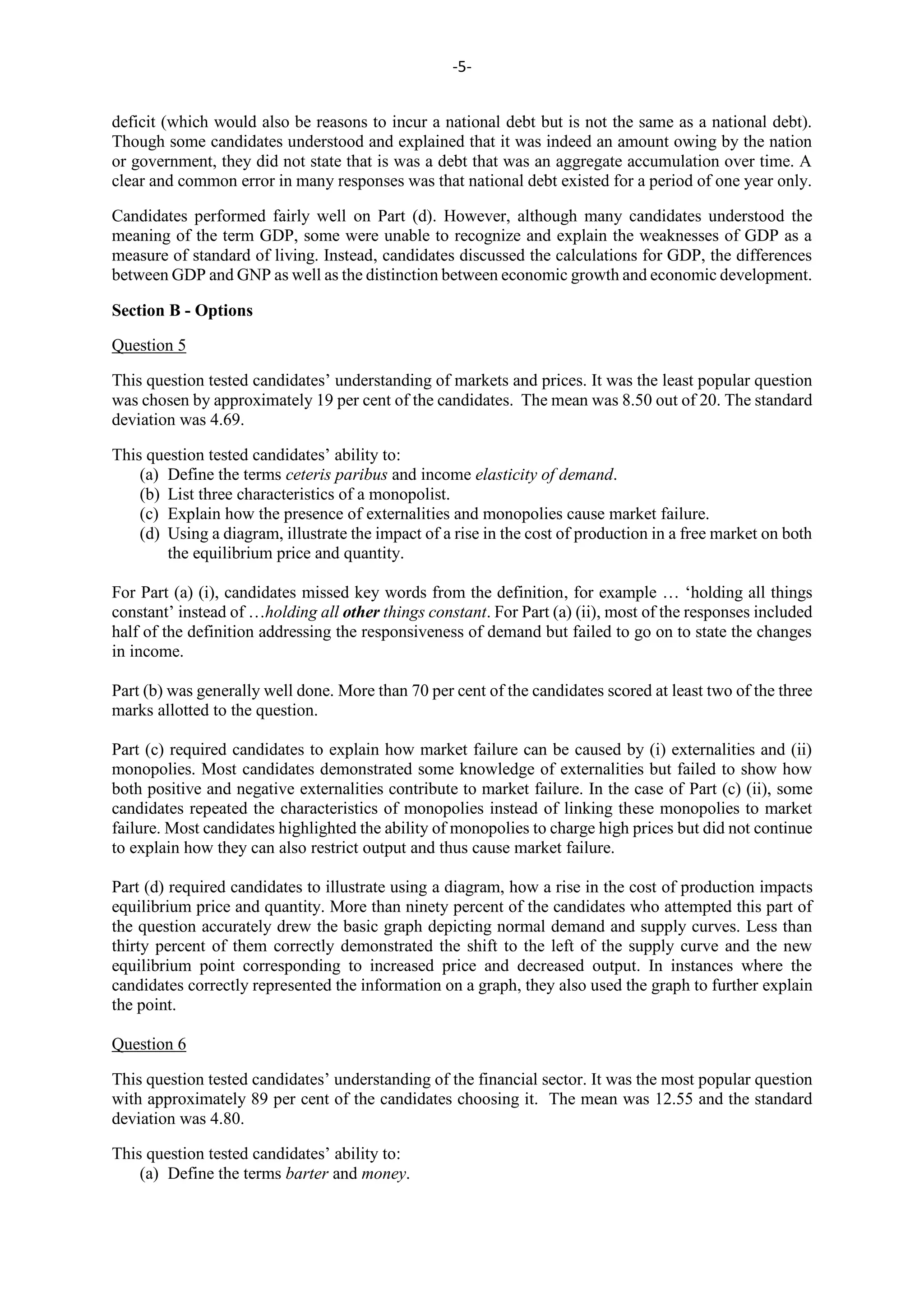 CXC CSEC Syllabus for Economics | PDF