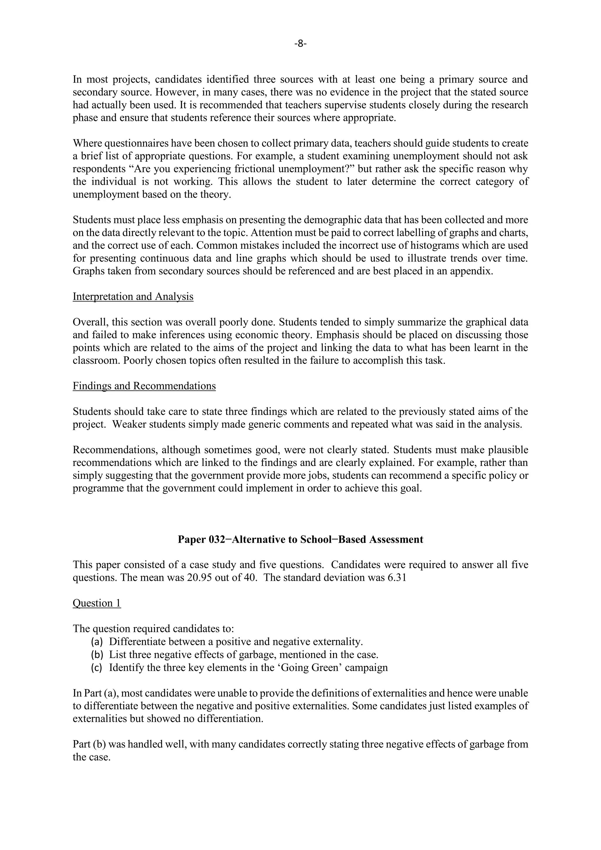 CXC CSEC Syllabus for Economics | PDF