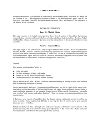 CXC CSEC Syllabus for Economics | PDF | Educational Assessment | Education