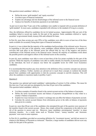 CXC CSEC Syllabus for Economics | PDF