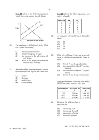 CXC CSEC Syllabus for Economics | PDF