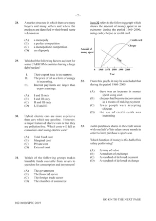 CXC CSEC Syllabus for Economics | PDF