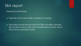 CSEC English SBA.pdf SBA Guideline for 24 | PDF