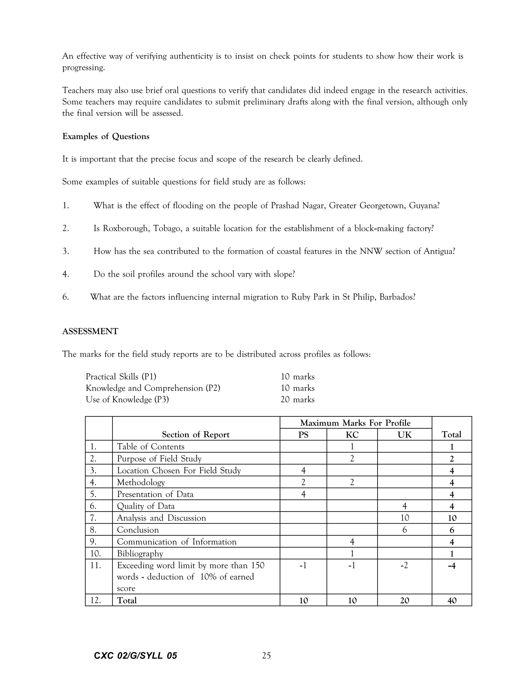 Csec geography syllabus | PDF