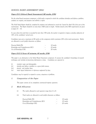 Csec geography syllabus | PDF