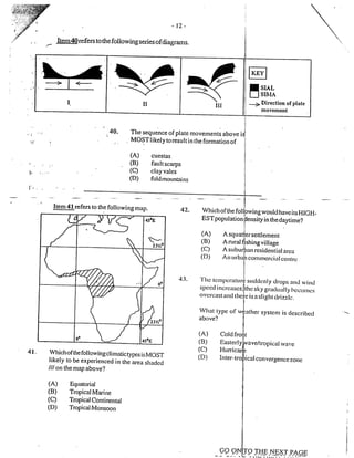 CSEC GEOGRAPHY PAPER 1- 2003 | PDF