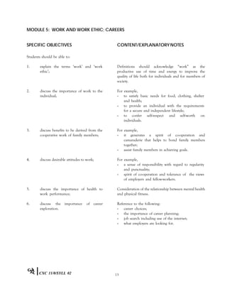 Csec home ec syllabus | PDF