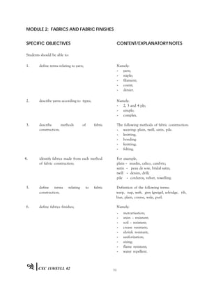 Csec home ec syllabus | PDF