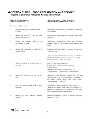 Csec home ec syllabus | PDF