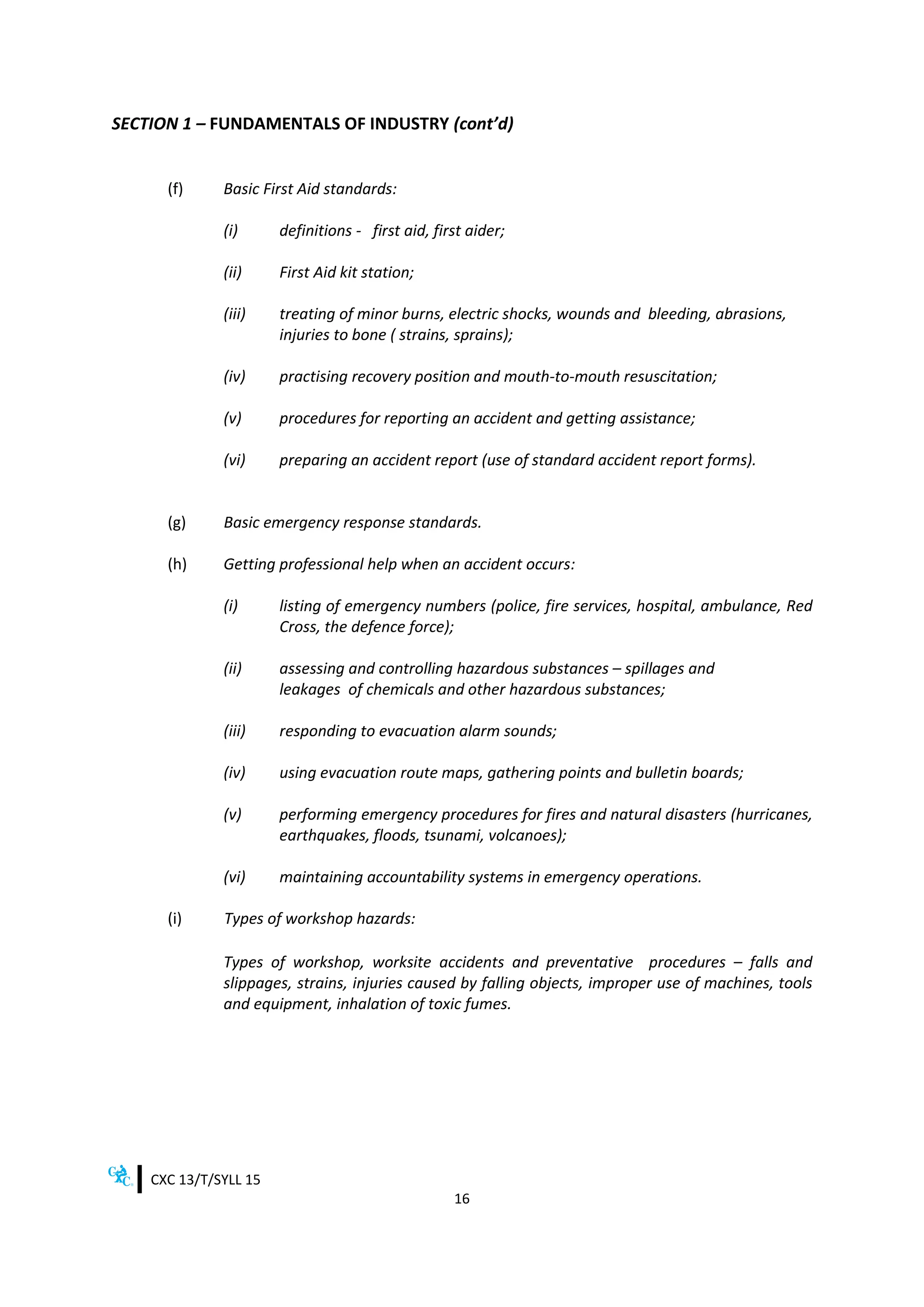 CSEC Industrial Technology Syllabuses (1).pdf | Education industry ...