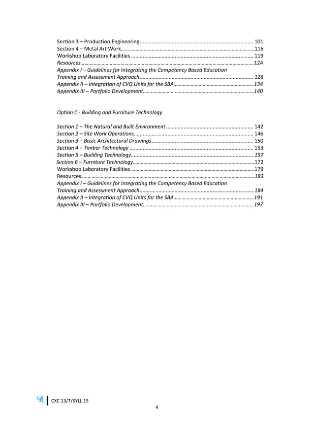 CSEC Industrial Technology Syllabuses (1).pdf | Education industry ...