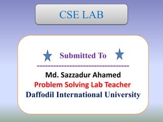 C Programing Solve Presentation -CSE | PPSX