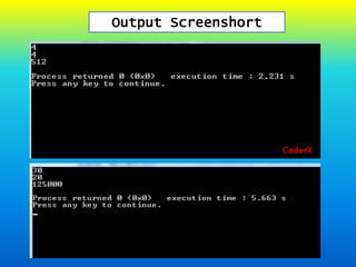 C Programing Solve Presentation -CSE | PPSX