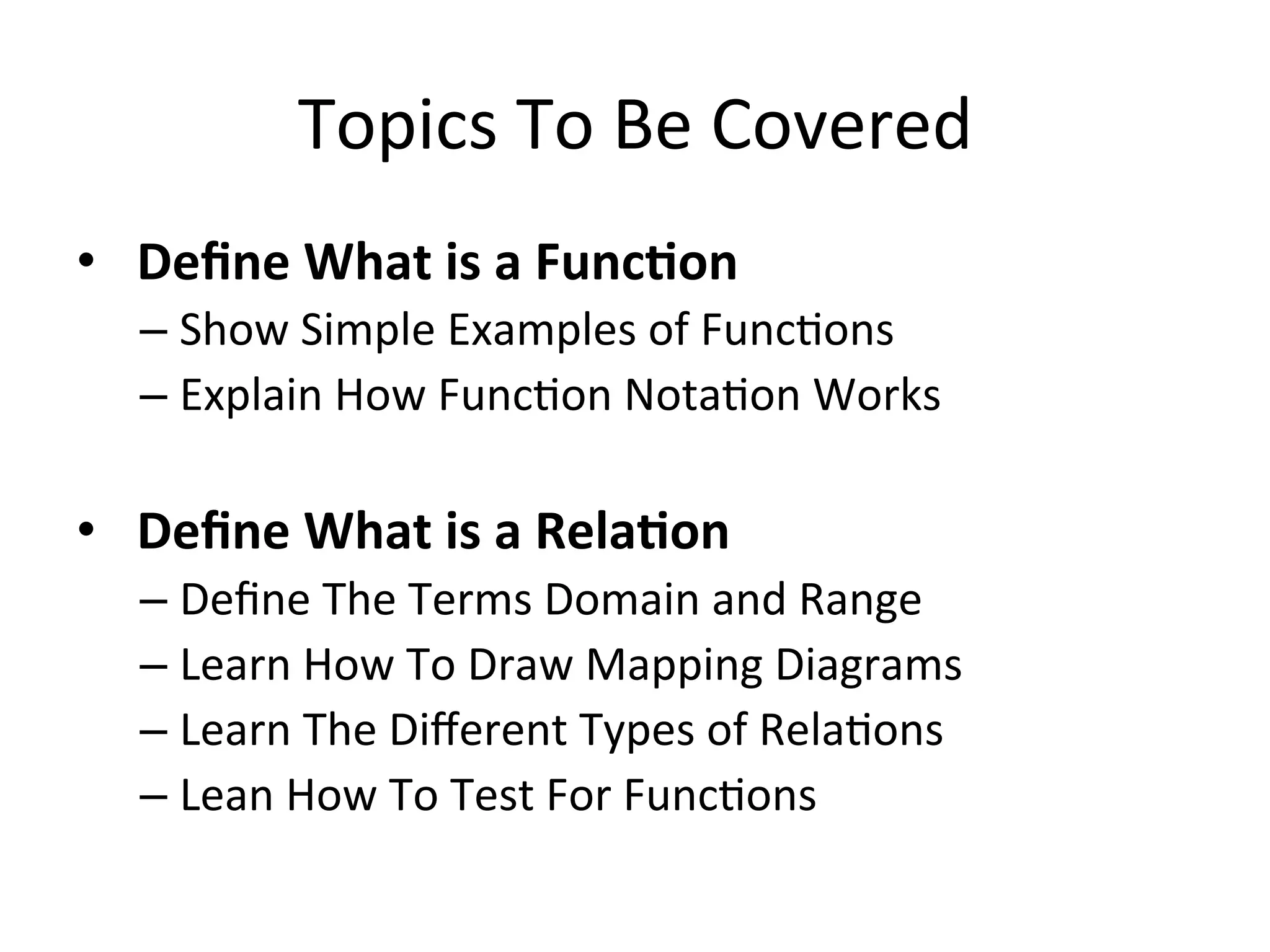 CSEC Mathematics Review - Introduction To Functions & Relations | PDF CSEC Mathematics Review - Introduction To Functions & Relations | PDF