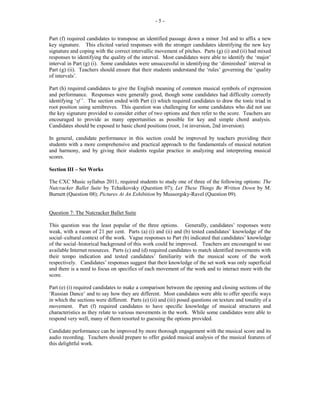 CXC CSEC Syllabus for Music | PDF