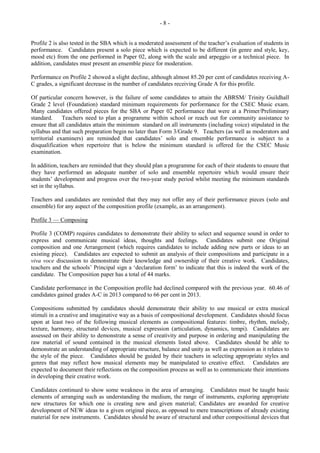 CXC CSEC Syllabus for Music | PDF