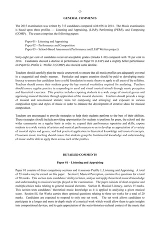 CXC CSEC Syllabus for Music | PDF