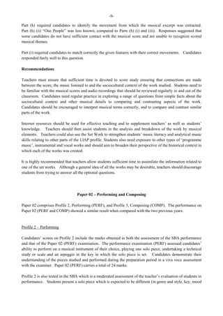 CXC CSEC Syllabus for Music | PDF