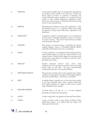 CXC CSEC Syllabus for Music | PDF