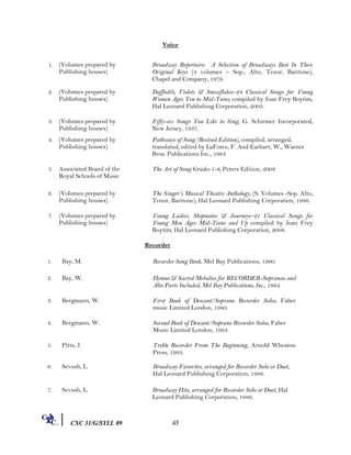 CXC CSEC Syllabus for Music | PDF
