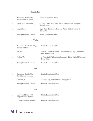 CXC CSEC Syllabus for Music | PDF