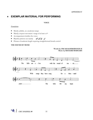 CXC CSEC Syllabus for Music | PDF