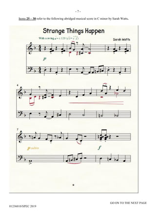 CXC CSEC Syllabus for Music | PDF