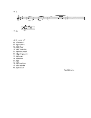 CXC CSEC Syllabus for Music | PDF