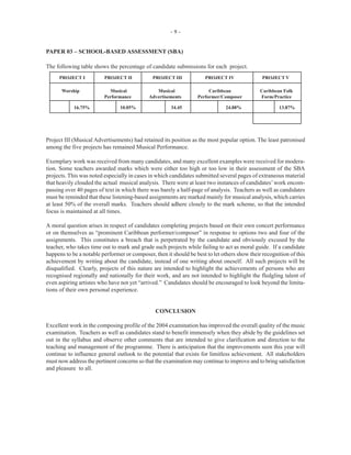 CXC CSEC Syllabus for Music | PDF