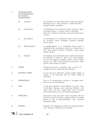 Csec music syllabus | PDF