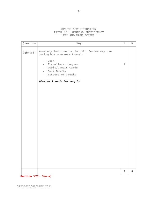 Csec office administration syllabus