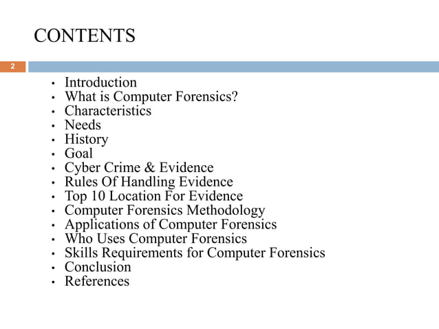 Computer Forensics ppt | PPTX