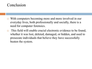 Computer Forensics ppt | PPTX