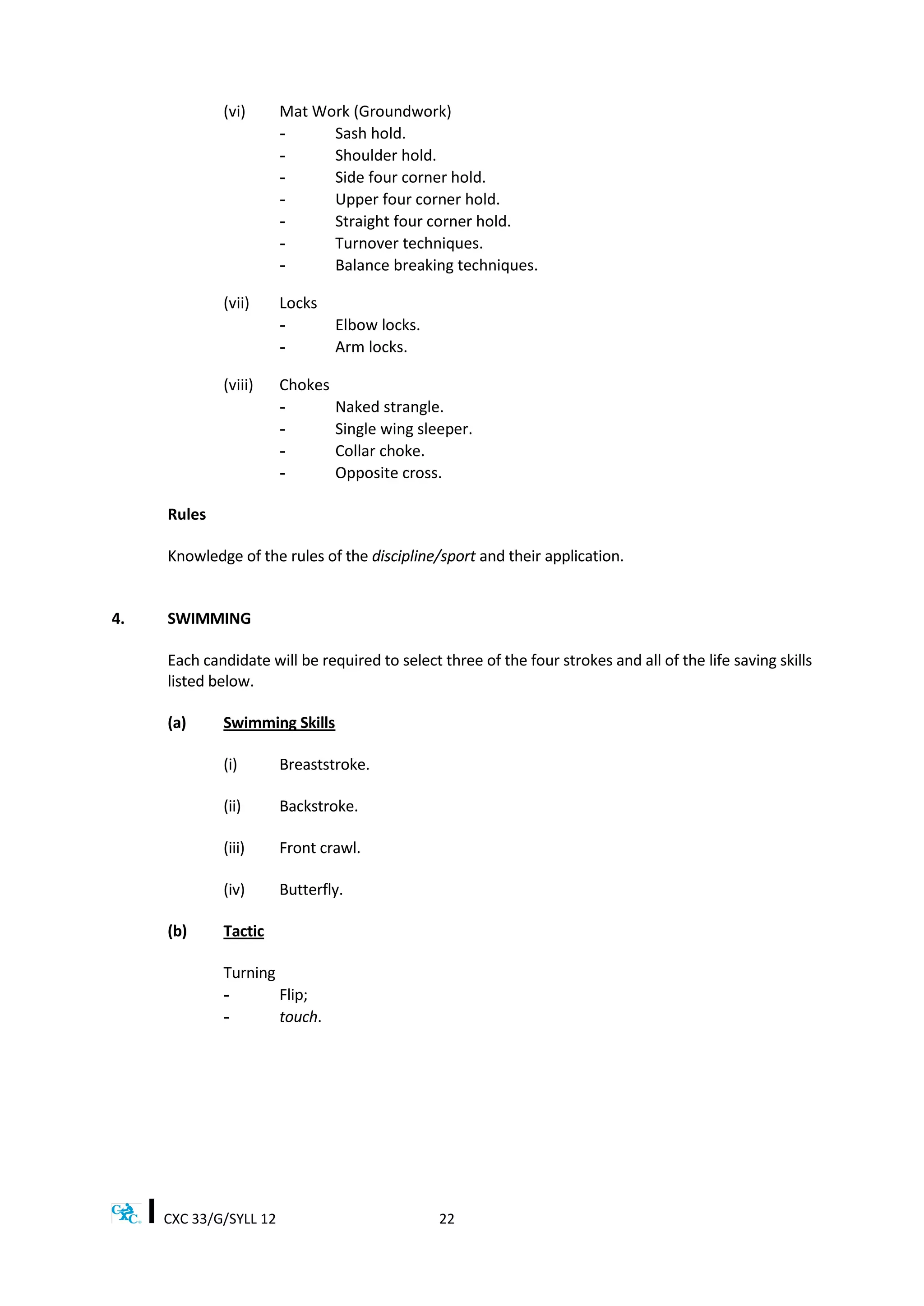 Csec physical education and sport syllabus | PDF