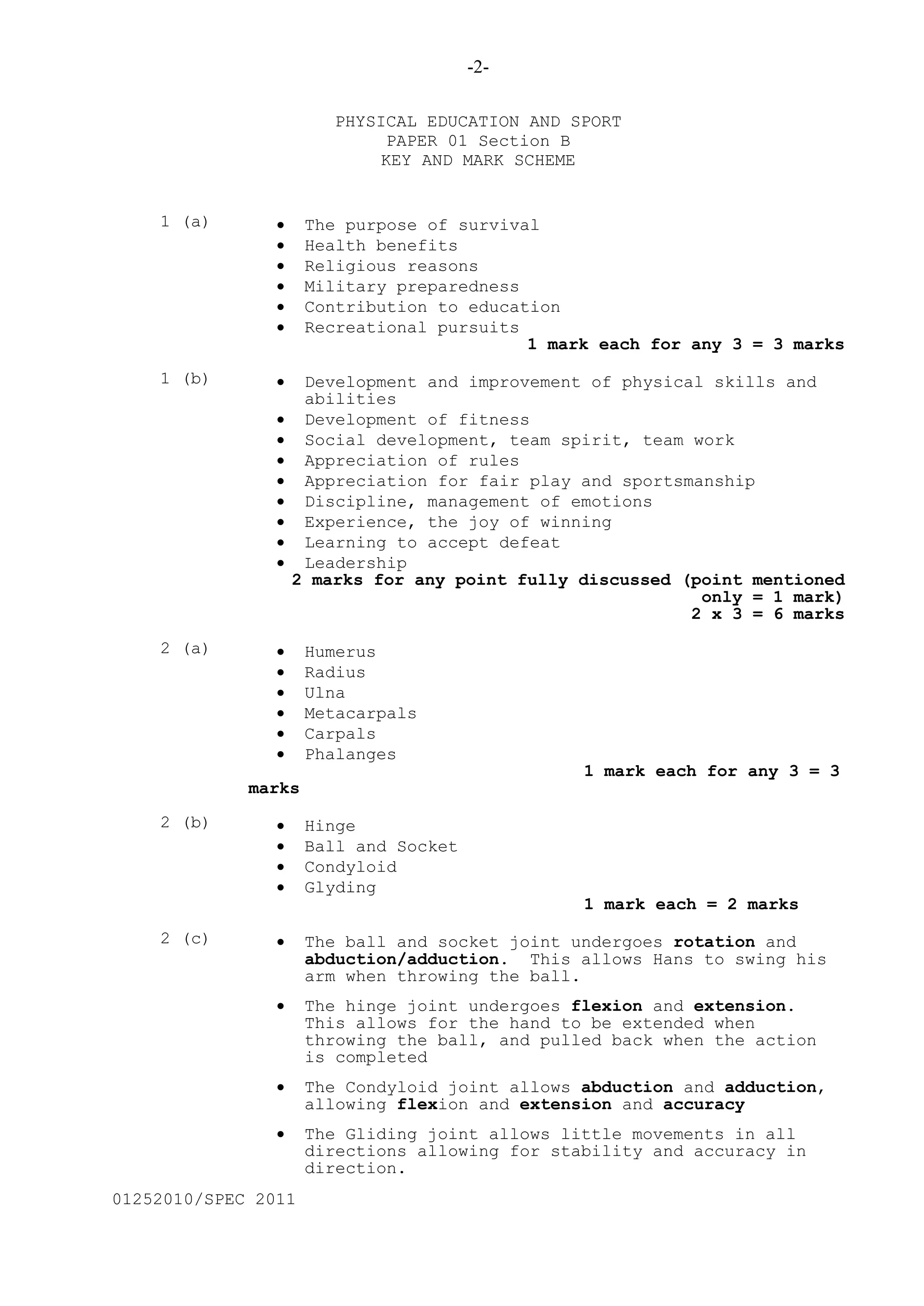 Csec physical education and sport syllabus | PDF