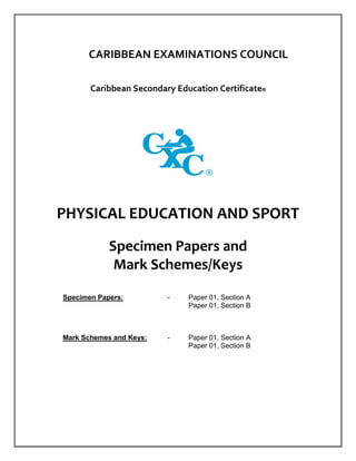 Csec physical education and sport syllabus | PDF