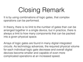 CSEC Physics Review - Introduction To Logic Gates | PDF
