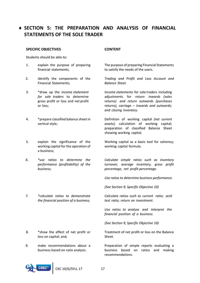 CSEC POA Syllabus.pdf | Educational Assessment | Education