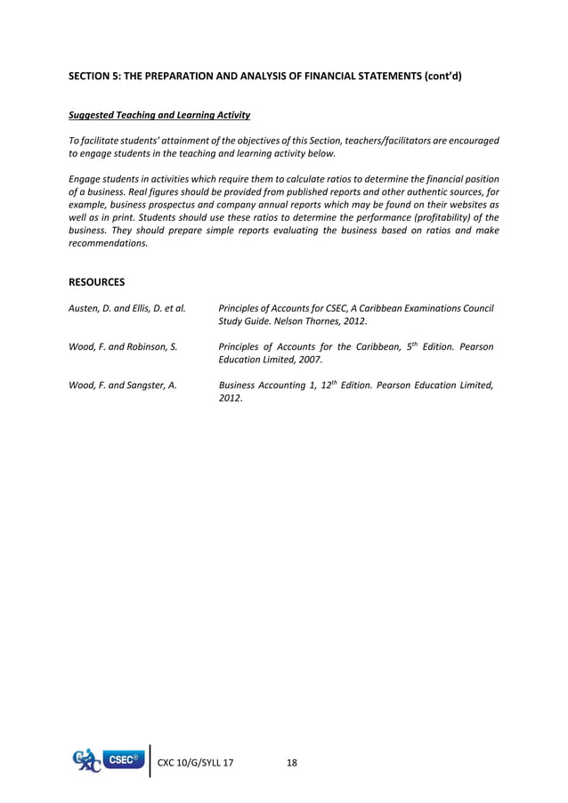 CSEC POA Syllabus.pdf | Educational Assessment | Education
