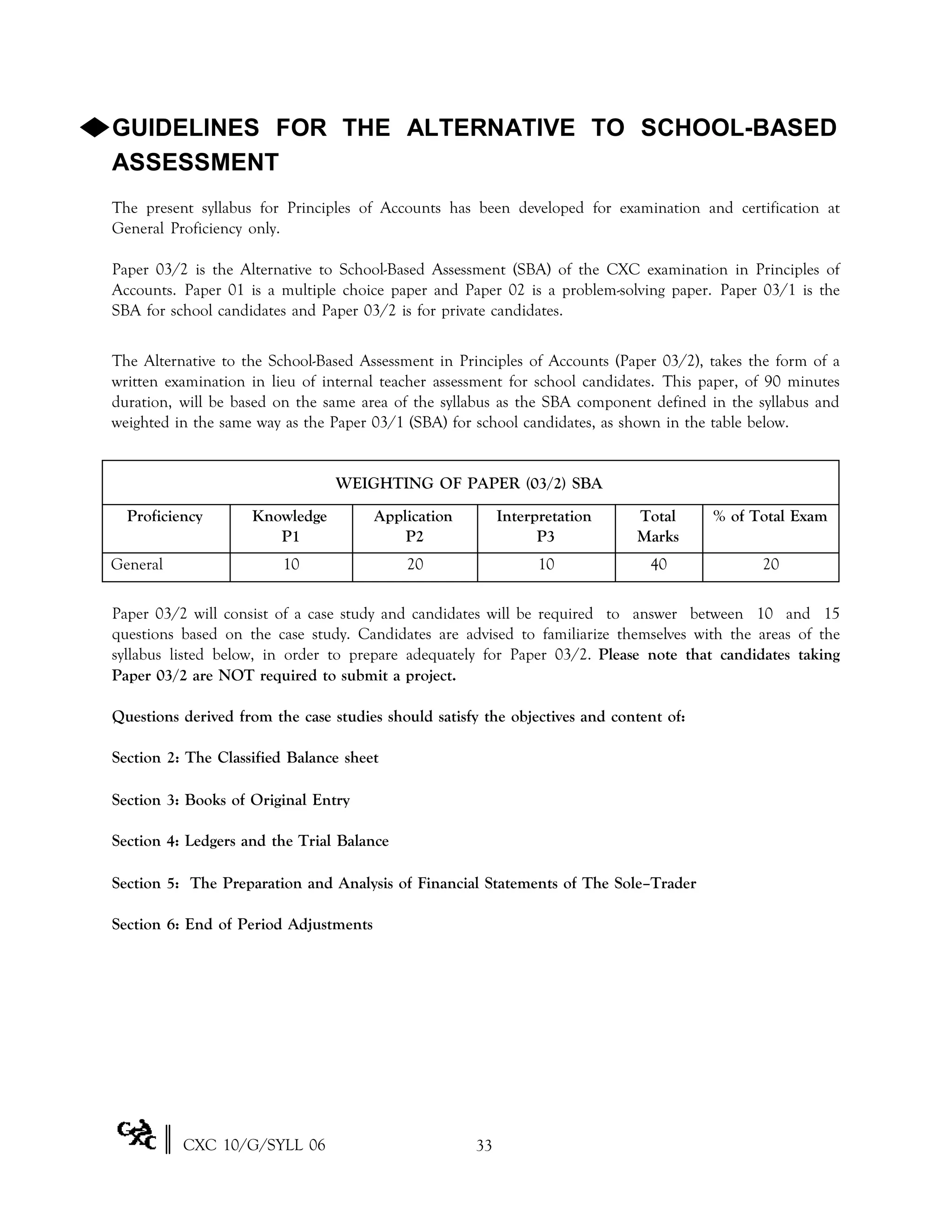 Csec principles of accounts syllabus | PDF