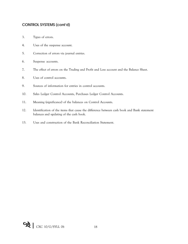 Csec principles of accounts syllabus | PDF | Business Accounting ...