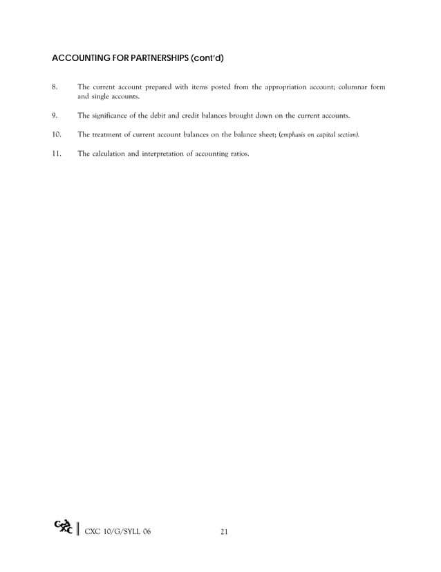 Csec principles of accounts syllabus | PDF | Business Accounting ...