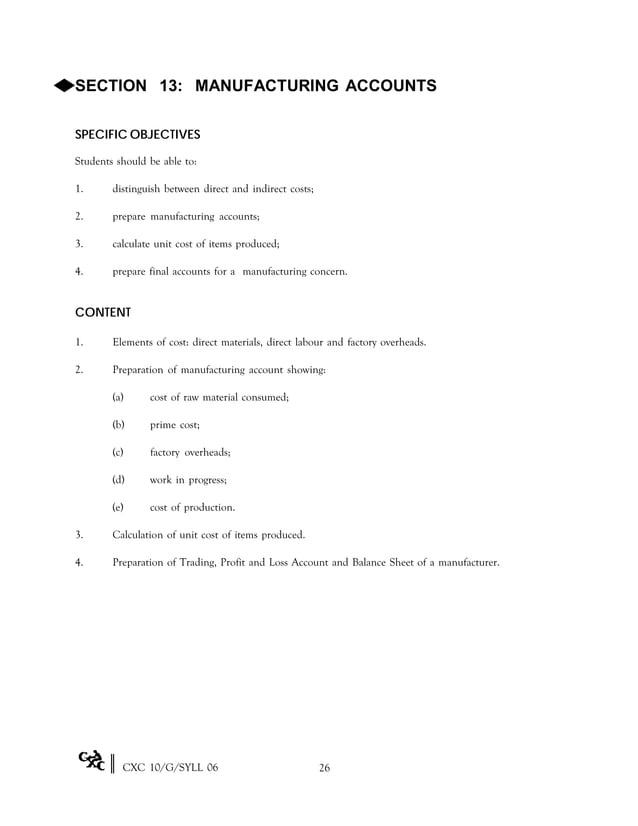 Csec principles of accounts syllabus | PDF | Business Accounting ...