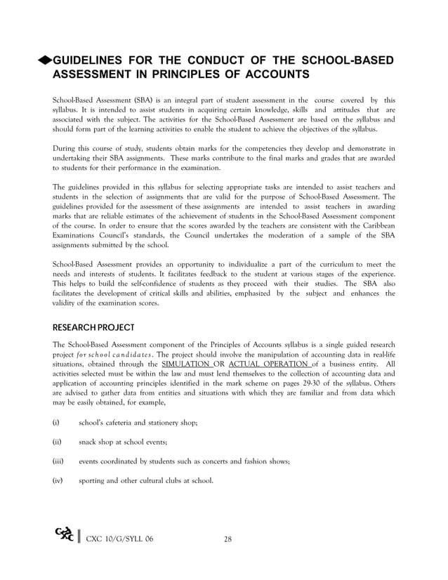 Csec principles of accounts syllabus | PDF | Business Accounting ...